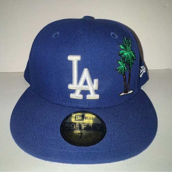New Era | Accessories | New Era Blue La Cap With Palm Tree Design ...